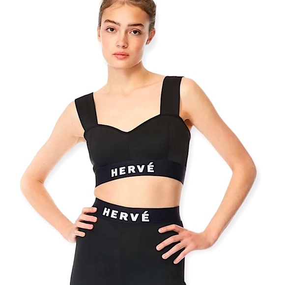 Herve Leger | Shorts | Herv Leger Logo Bike Shorts | Poshmark